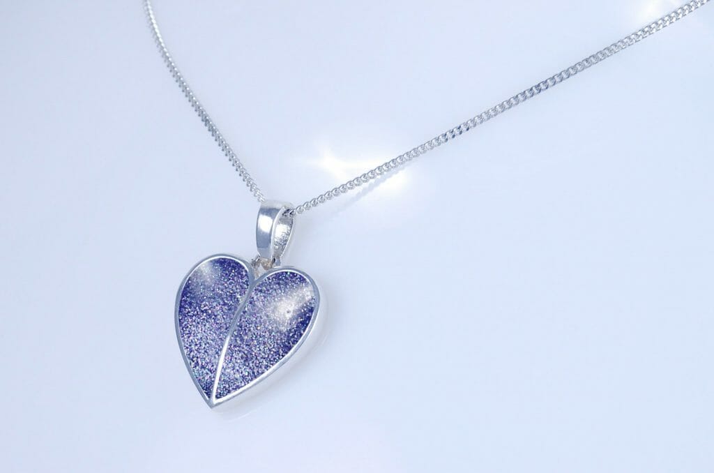 Split Heart Pendant - Angel Ashes